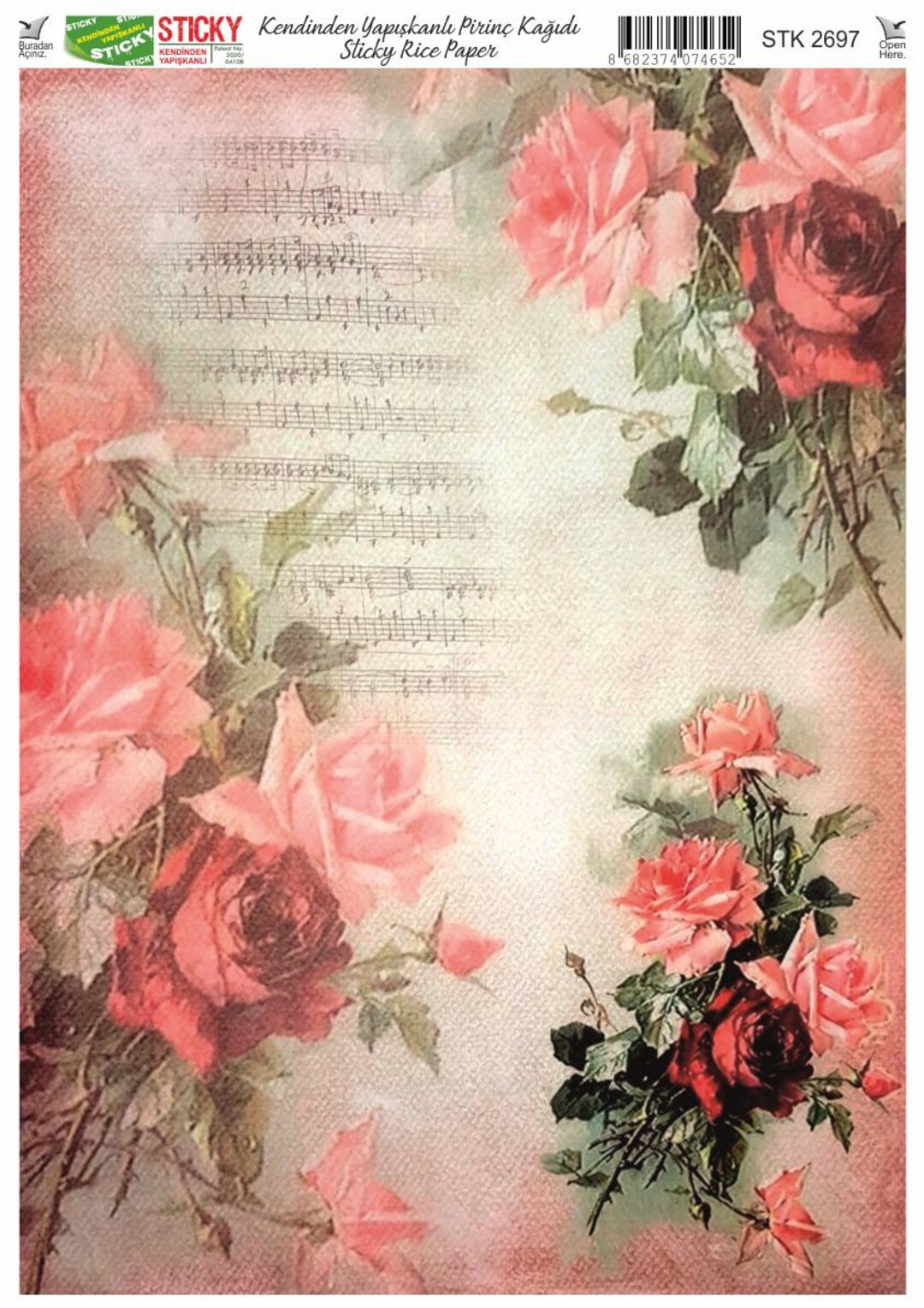 Rice Paper for Decoupage A3 | Sticky Mulberry Paper for Decoupage 16.53 ...