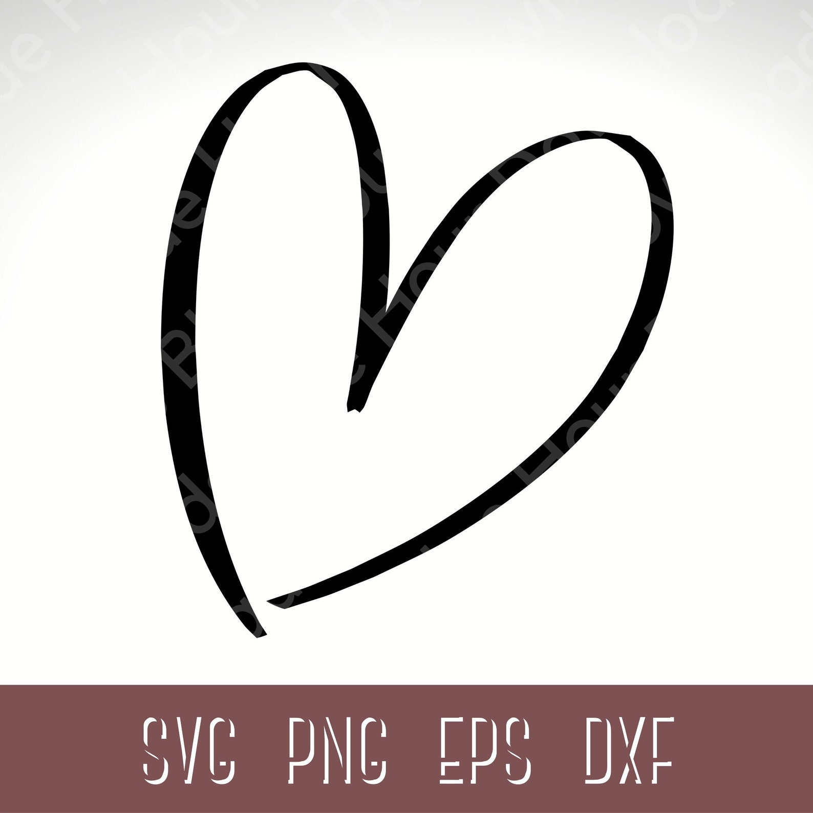 Heart SVG, PNG, EPS, Dxf File, Instant Digital Download, Heart Clipart ...