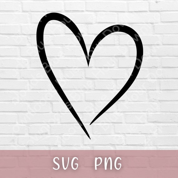 Heart Instant Digital Download SVG PNG Heart Shaped - Etsy