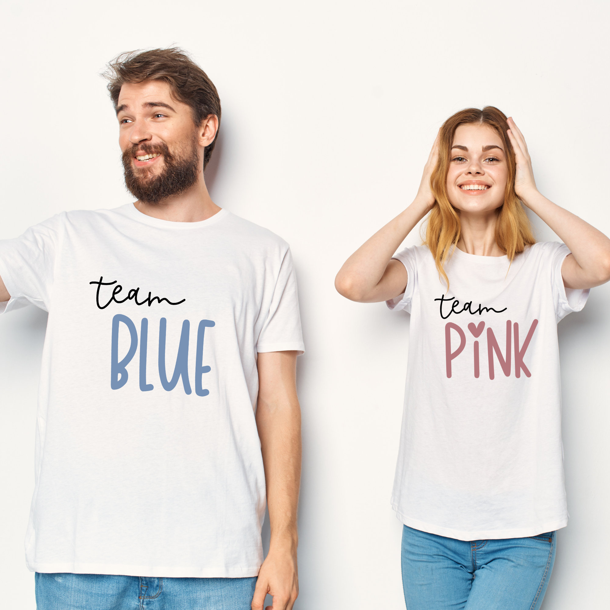 Team Pink Team Blue SVG PNG EPS and Dxf Files Instant - Etsy