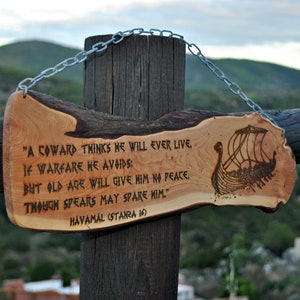 Viking Ship Poster and Verse Poem Hvamal. Viking Wall - Etsy