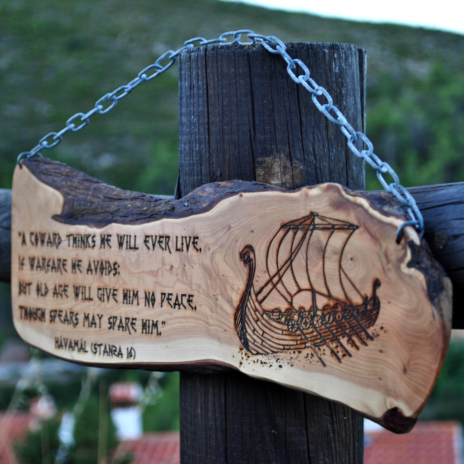 Viking Ship Poster and Verse Poem Hvamal. Viking Wall - Etsy