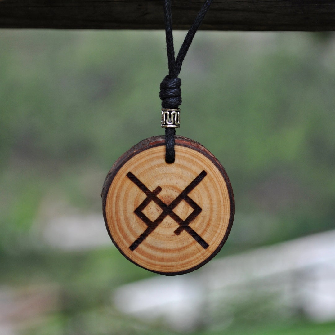 Viking Necklace Rune of Eternal Love. Nordic Talisman Pendant ...