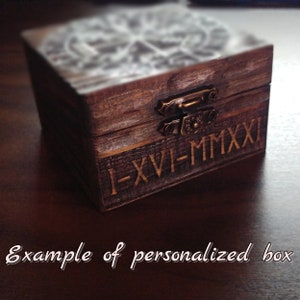 Mjolnir and Runes. Box Engraved With Thor's Hammer. Personalized Gift ...