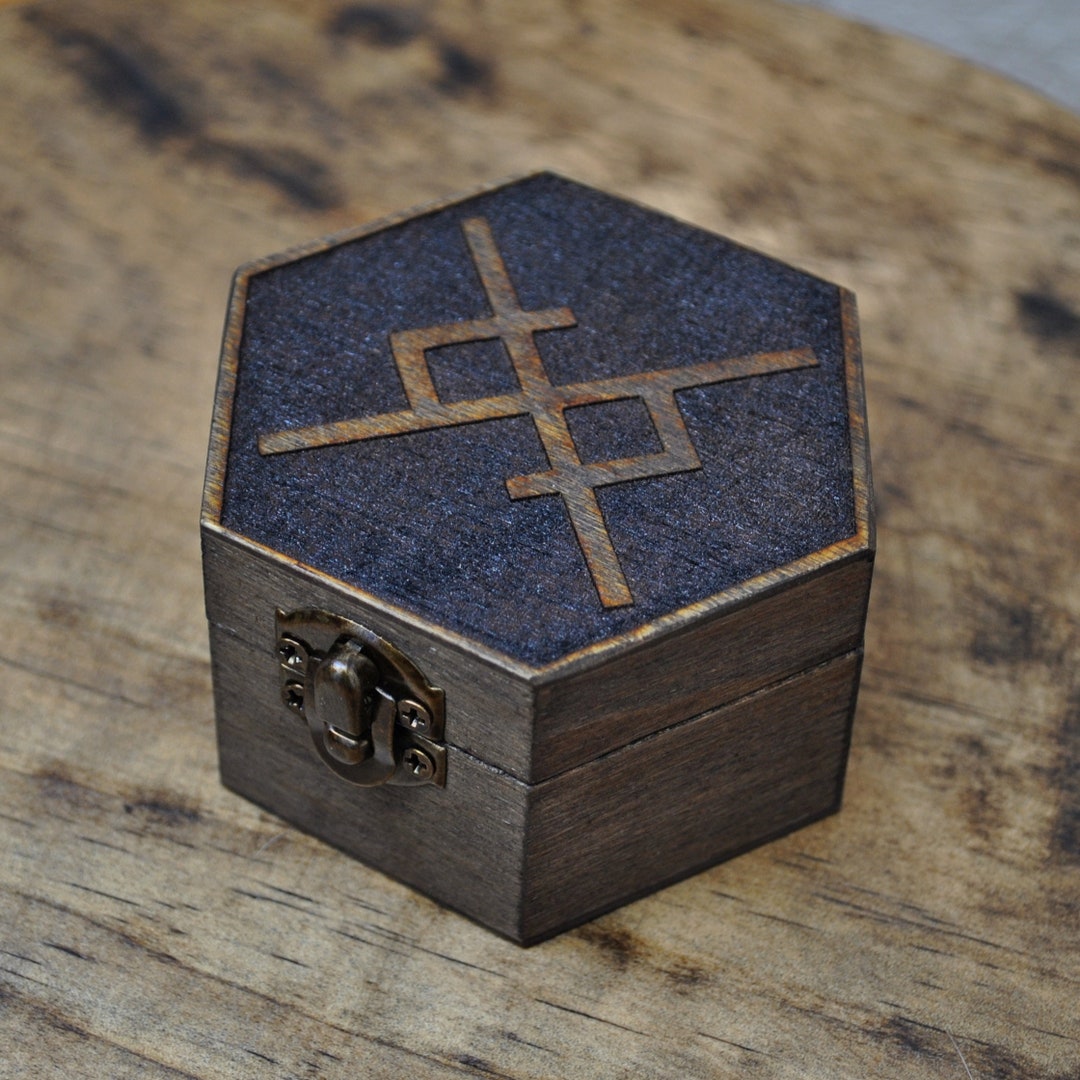 Viking Box Rune of Eternal Love, Box for Wedding Rings, Personalized ...