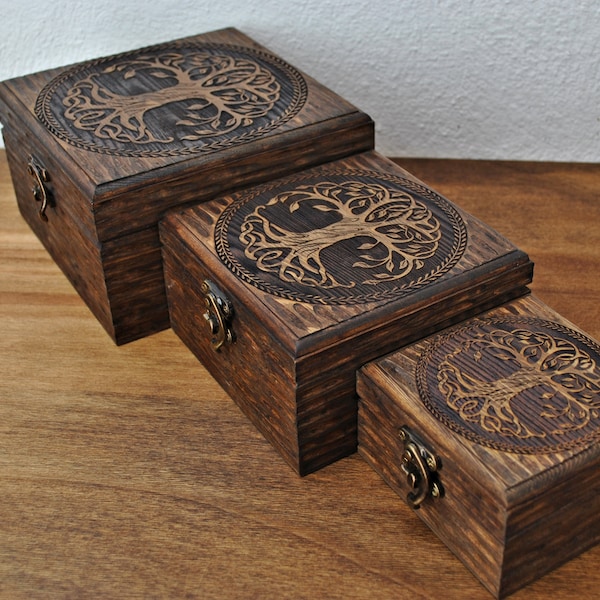Tree of Life Wooden Box - Etsy
