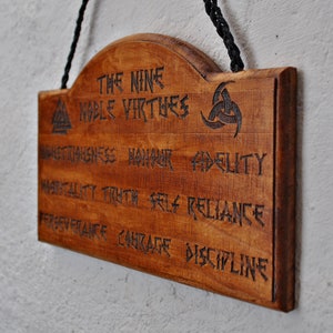 The Nine Noble Virtues of the Vikings, Odin's Horned Triskel and ...