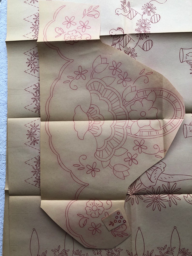 Artex Iron on Transfers for Embroidery Paint - Pattern No. 0238 Bedroom ...