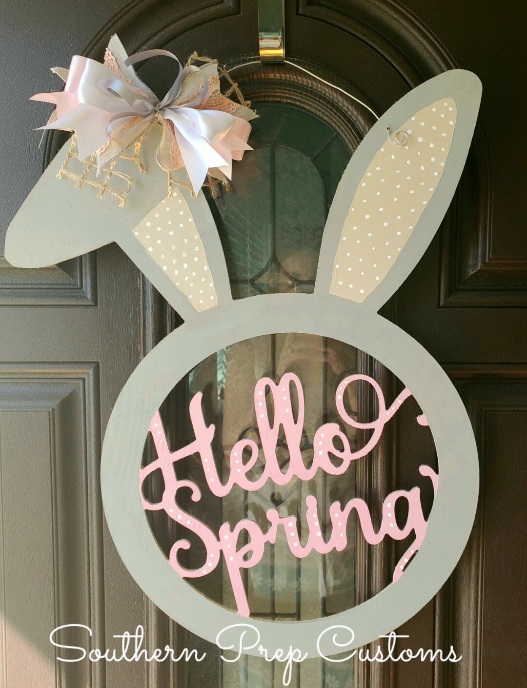 Bunny Ears, Hello Spring, Easter, Door Hanger Free Shipping - Etsy