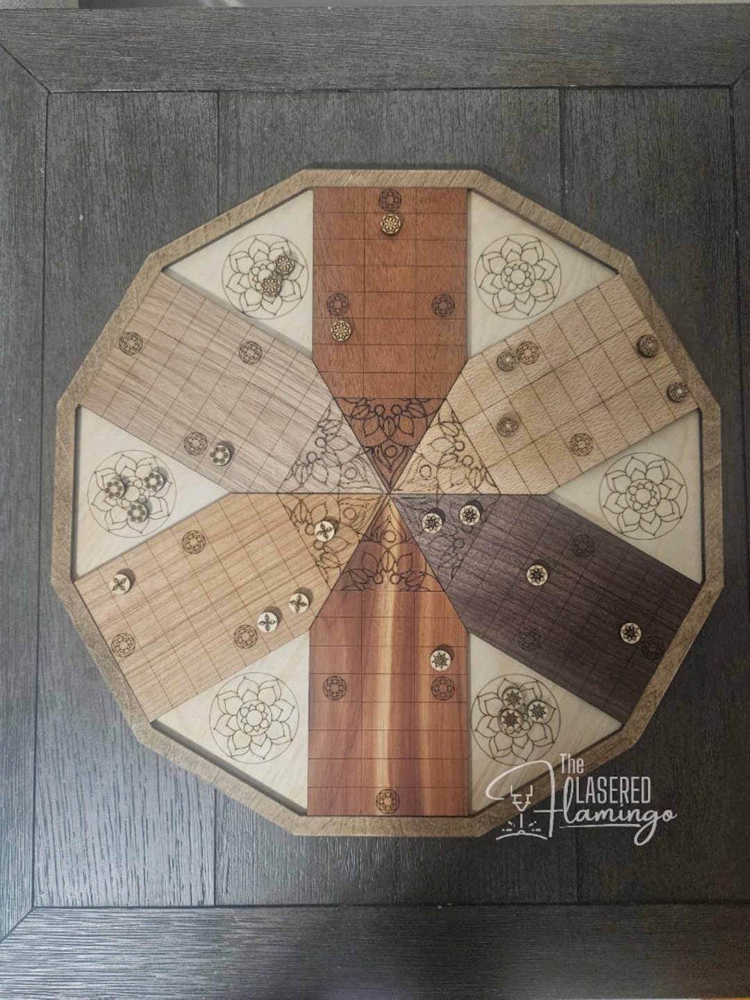 Six Player Parchisi Board Game, Family Game, Housewarming Gift ...