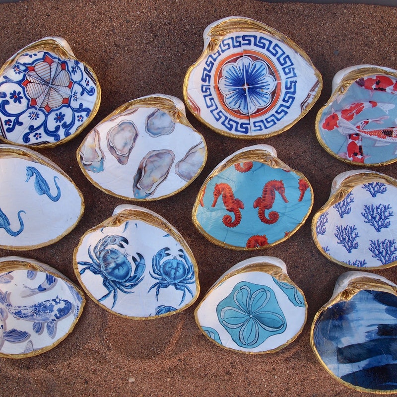 Painted Clam Shell - Etsy