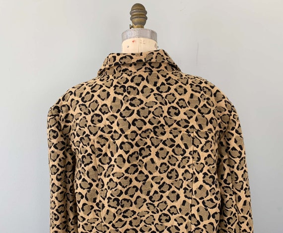 Y2K 2000s Leopard Print Spotted Denim Style Lightweig… - Gem