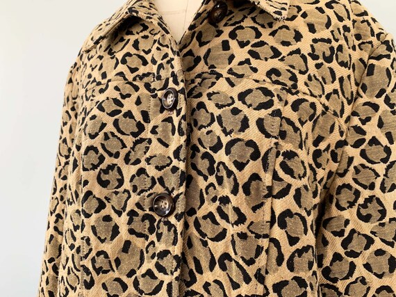 Y2K 2000s Leopard Print Spotted Denim Style Lightweig… - Gem