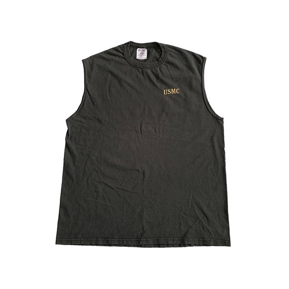 90s USMC Tank Army Tank Top - Gem