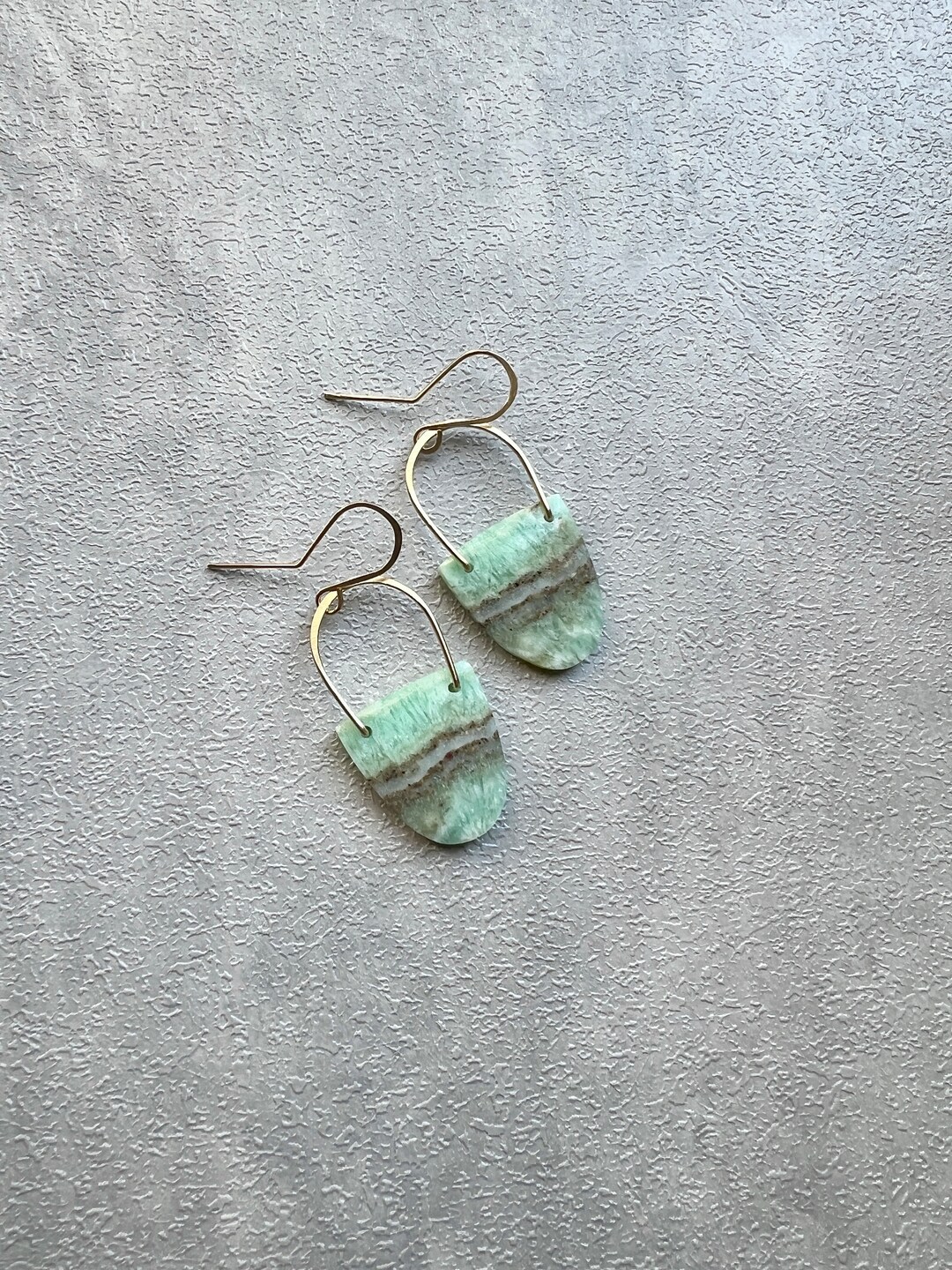 14kt Gold Filled Smithsonite Earrings: Calamine Gemstone Hoops - Etsy