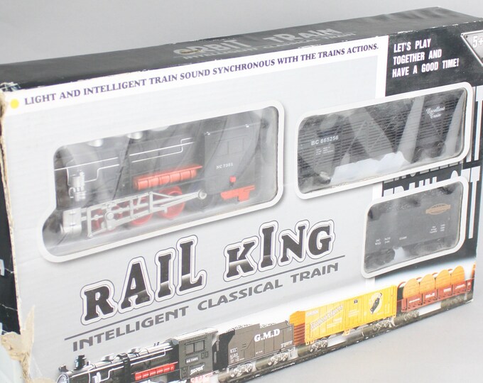 Vintage Toy Train - Railway Toy - Rail King Box - Intelligent Classical ...