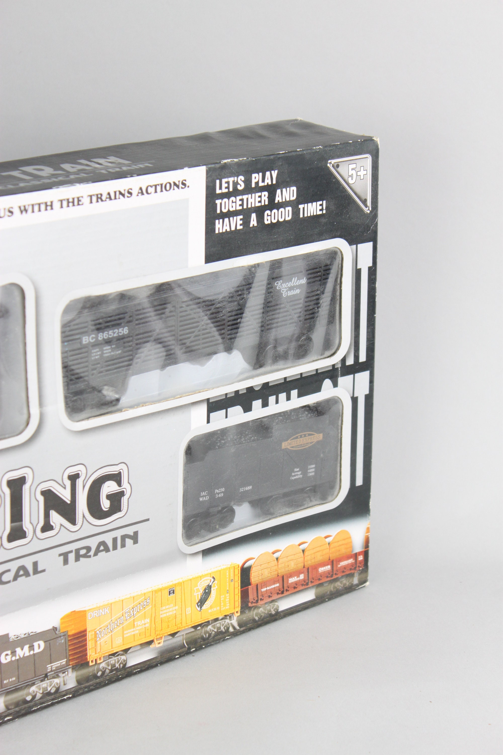 Vintage Toy Train Railway Toy Rail King Box Intelligent Classical Train ...