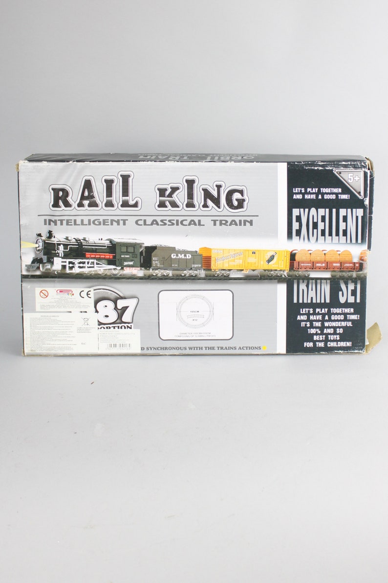 Vintage Toy Train - Railway Toy - Rail King Box - Intelligent Classical ...