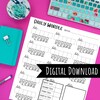 Wordle Game | Wordle Board Printable | Blank Puzzle Template | PDF ...