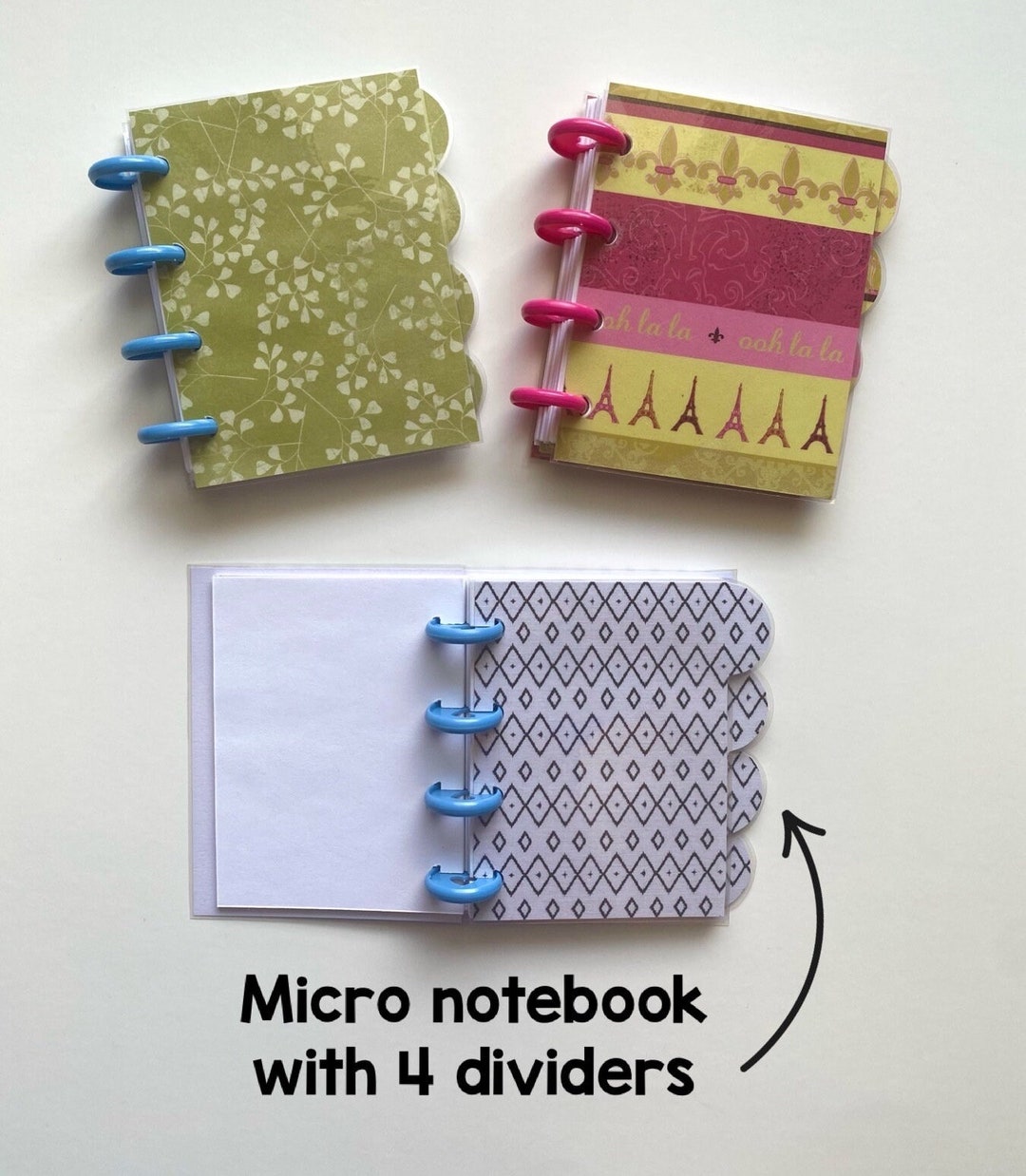 Micro Happy Notes Dividers, Mini Happy Planner Booklet, 4 Discs ...