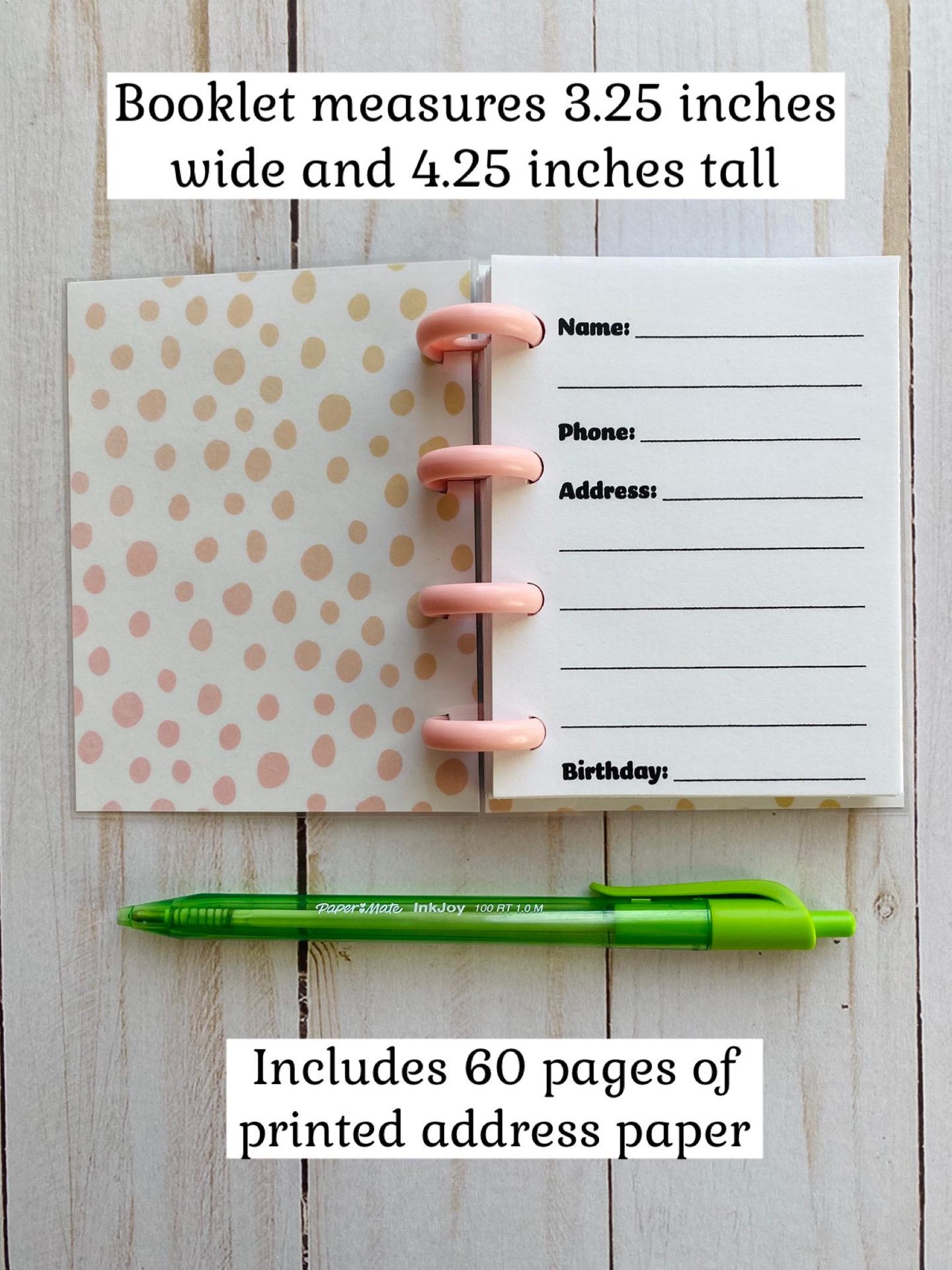 Address Book, Small Address Book, Easy to Edit, Micro Happy Notes, Mini ...
