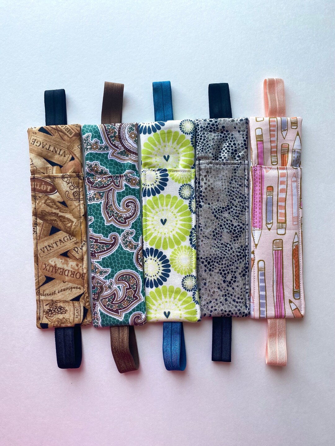 Planner Pen Pouch, Pen Sleeve, Notebook Pen Holder, Pencil Pouch ...