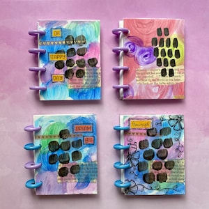 Micro Happy Notes, Mini Happy Planner Booklet, 4 Discs, Laminated ...