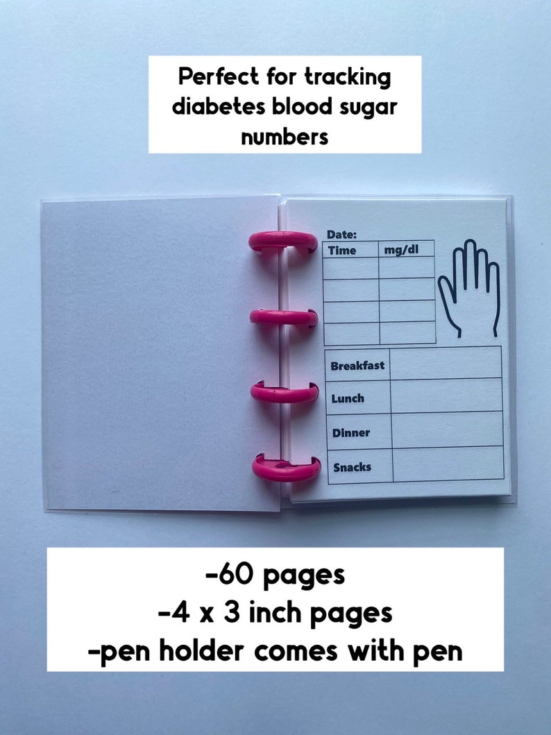 Diabetes Tracking Notebook, Blood Sugar, Gestational Diabetes, Micro ...