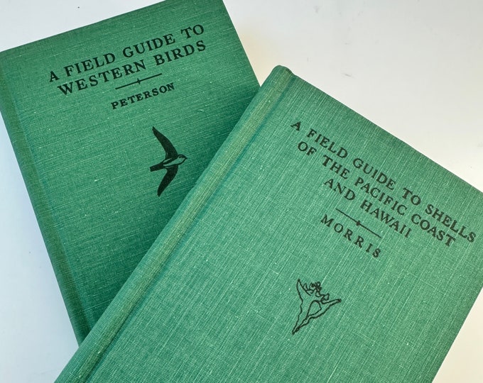 Vintage “A Field Guide to Western Birds" OR "a Field Guide to Shells ...
