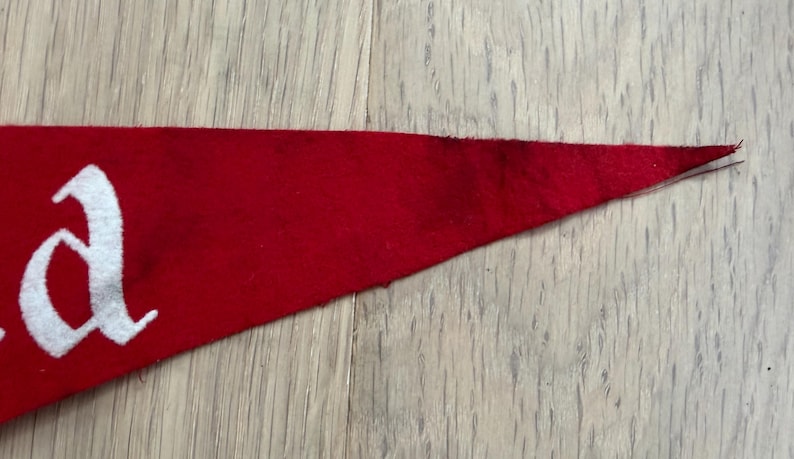 Vintage 1960's Disneyland Red Felt Pennant - 28" - Wall Decor ...