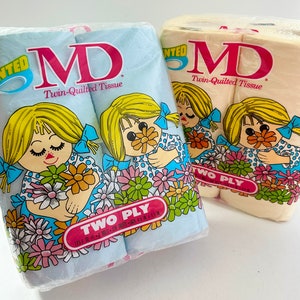 Vintage 1970’s New Old Stock Toilet Paper Tissue 4-pack - CHOOSE ONE ...
