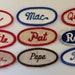 NEW NAMES Vintage Embroidered Oval Uniform Name Patches Fun - Etsy