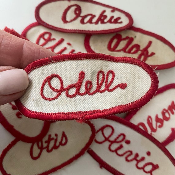 Vintage "O" Names Embroidered Oval Uniform Name Patch… - Gem