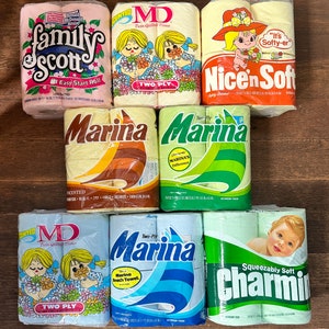 Vintage 1970’s New Old Stock Toilet Paper Tissue 4-pack - CHOOSE ONE ...