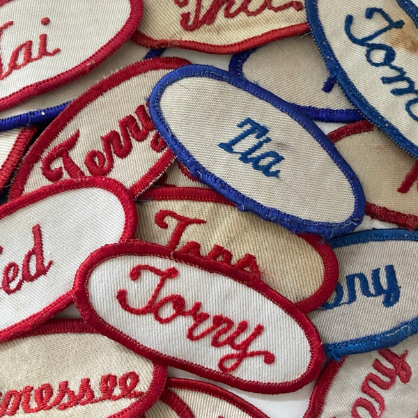 Shirt Name Patch - Etsy