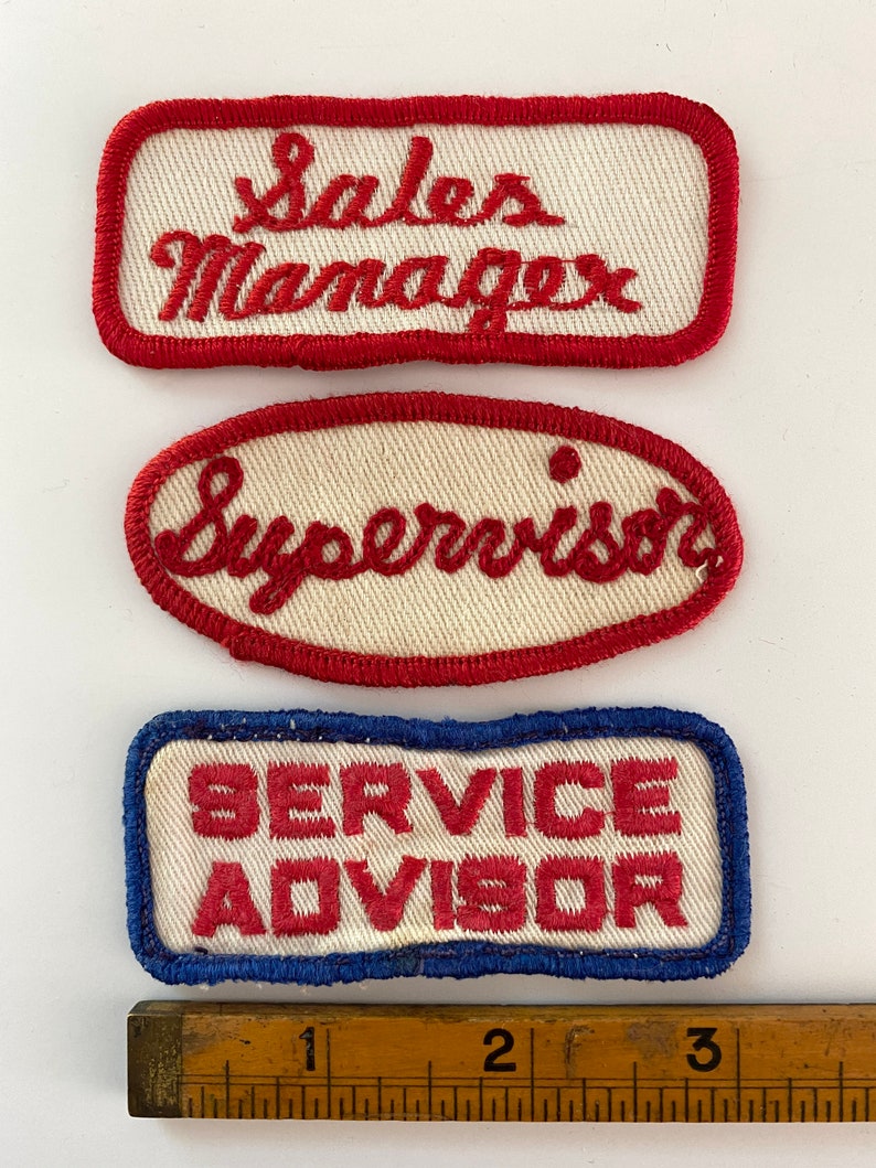 RESTOCKED Vintage Embroidered Uniform Job Occupation Patches - Etsy