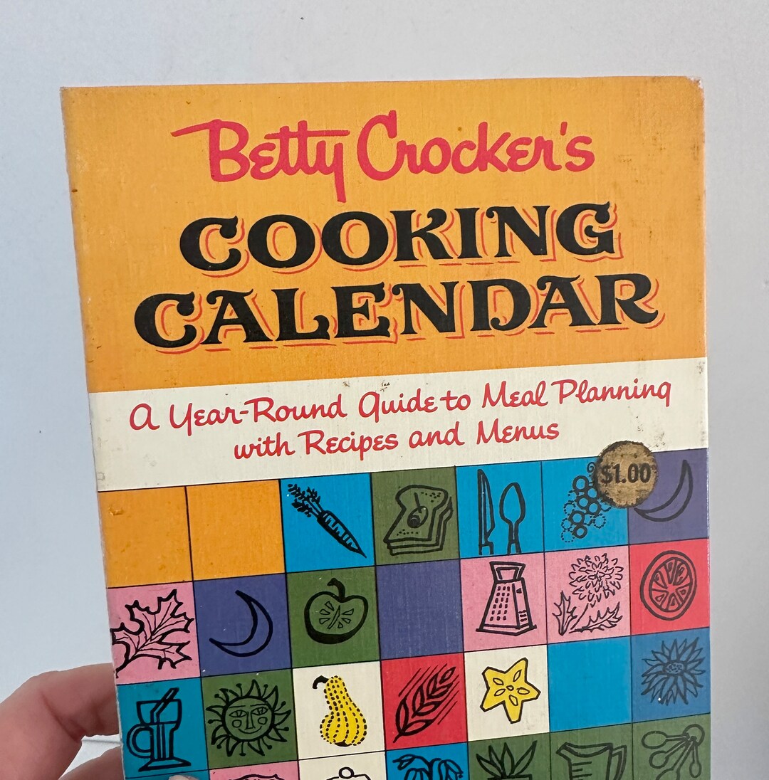Vintage Betty Crocker's COOKING CALENDAR Cookbook First - Etsy