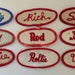 NEW NAMES Vintage Embroidered Oval Uniform Name Patches Fun - Etsy