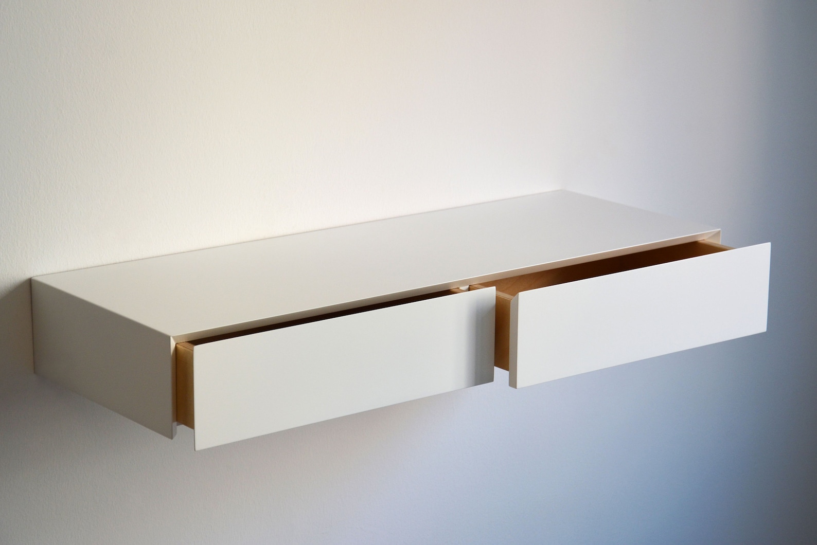 Minimalist White Floating Dressing Table / Vanity Shelf - Etsy