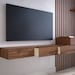 Floating TV Stand With Drawers / Media Console - American Walnut - Etsy