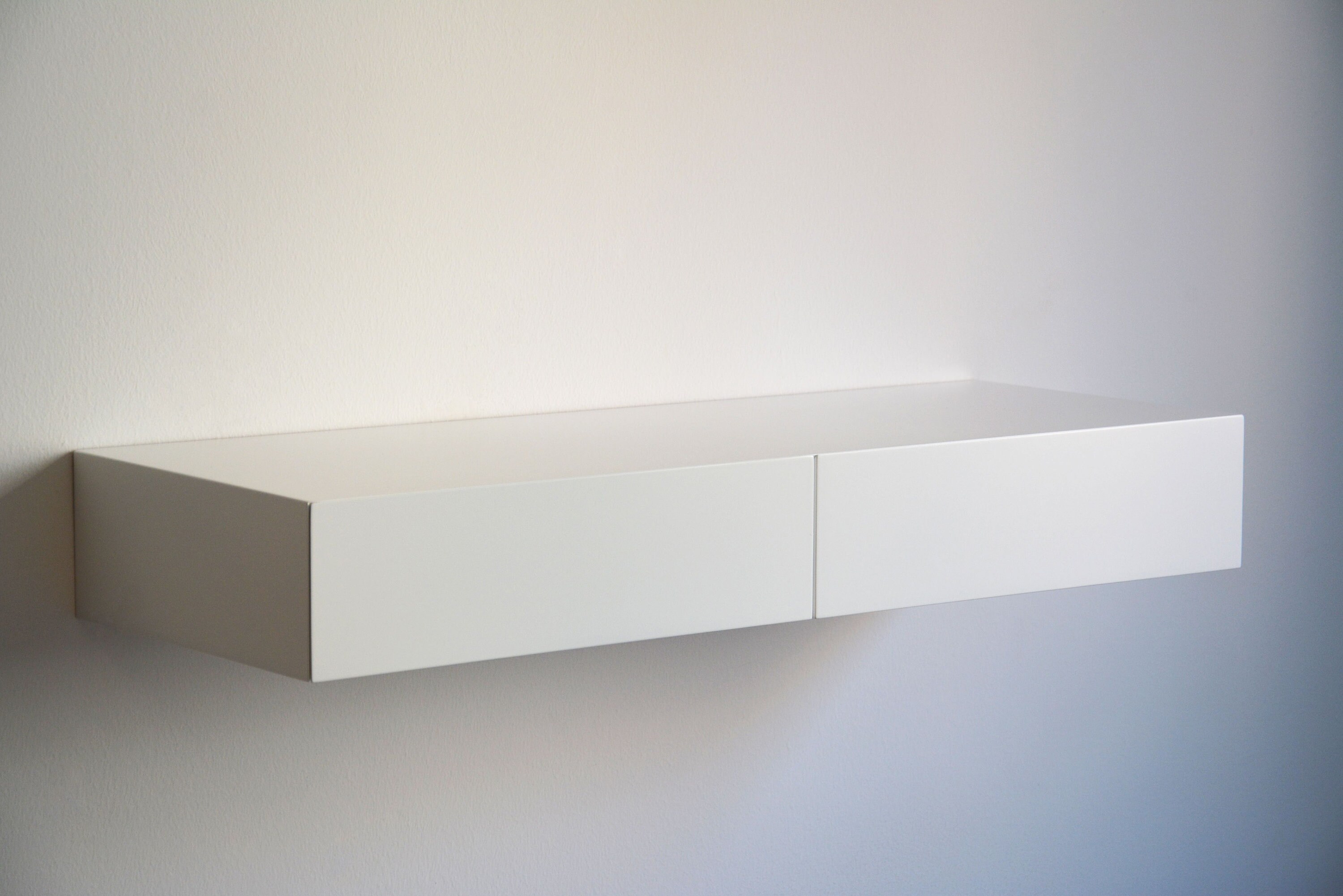 Minimalist White Floating Dressing Table / Vanity Shelf - Etsy