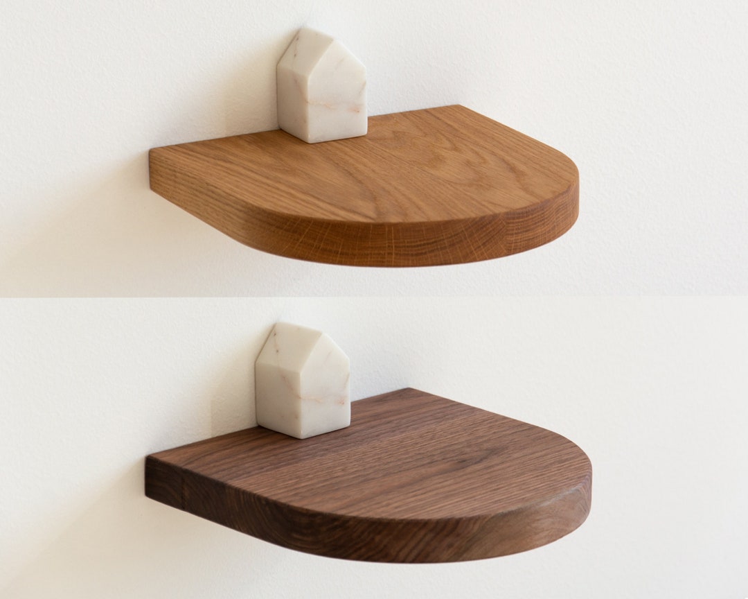 Shelf With a Meaning: ARCH, Floating Shelf Made of Oak or Walnut - Etsy