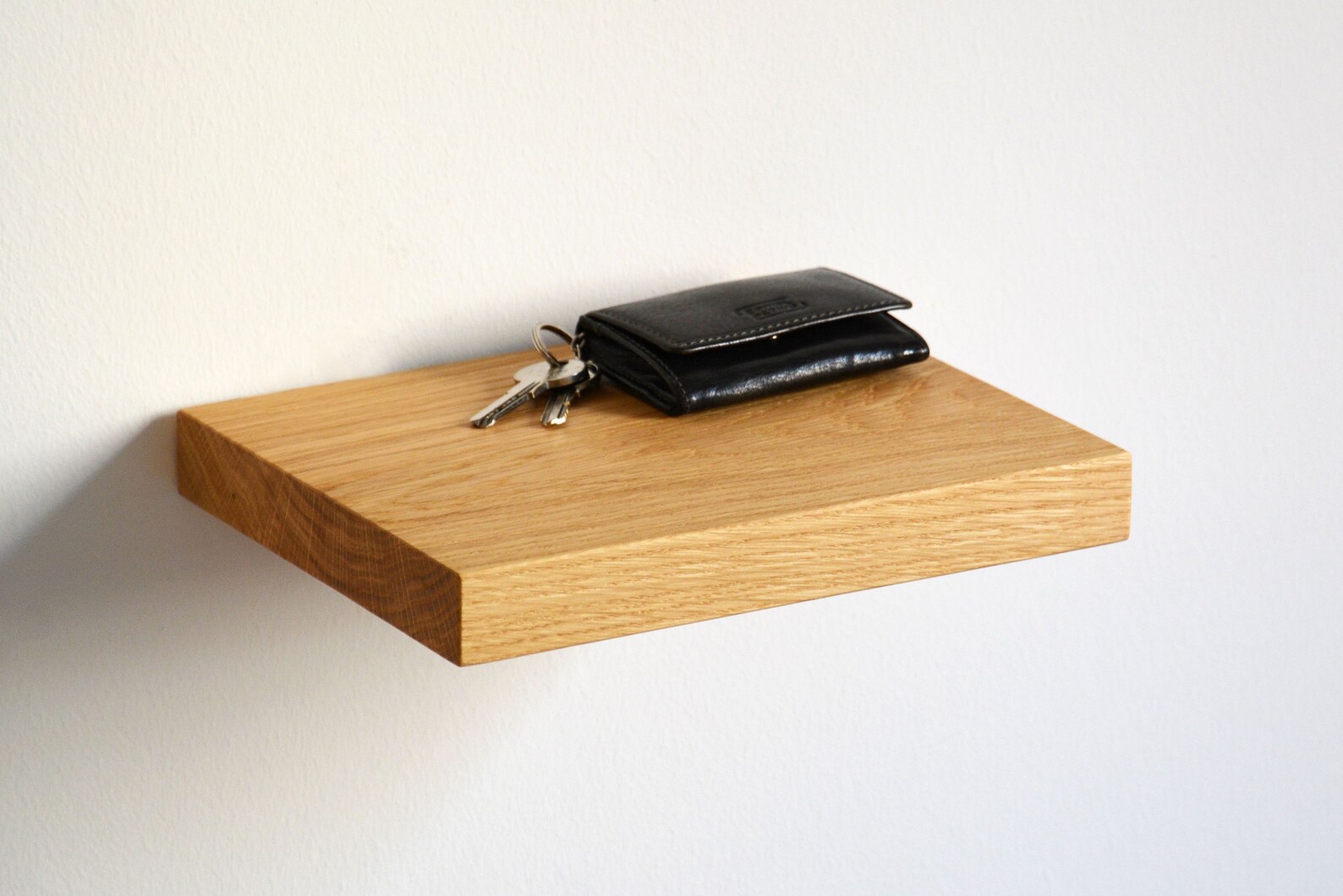 Oak Floating Shelf / Floating Entryway Shelf / Floating | Etsy