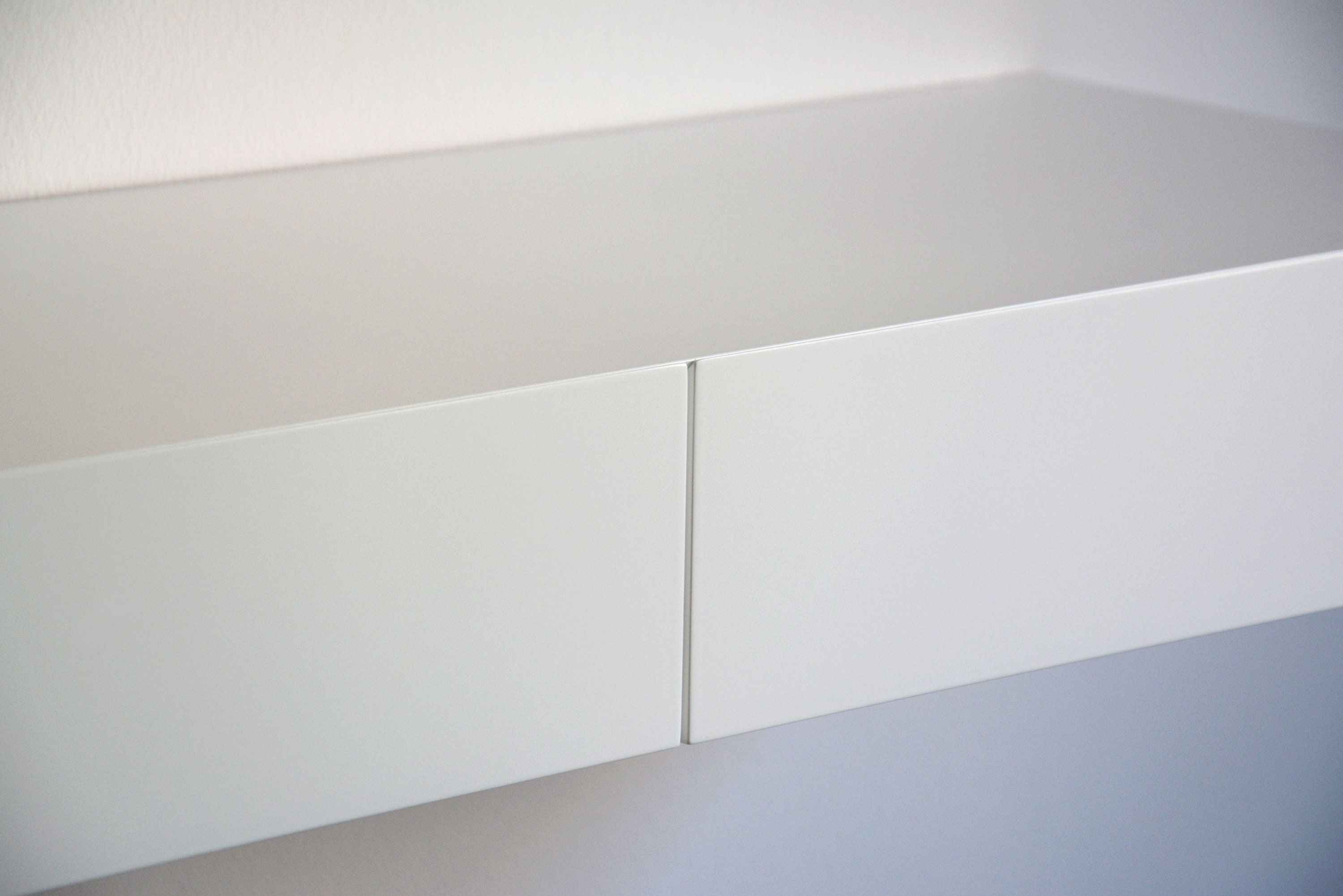 Minimalist White Floating Dressing Table / Vanity Shelf - Etsy