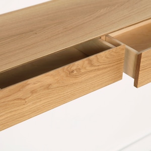 Minimalist Floating Dressing Table / Floating Vanity - Made of Solid ...