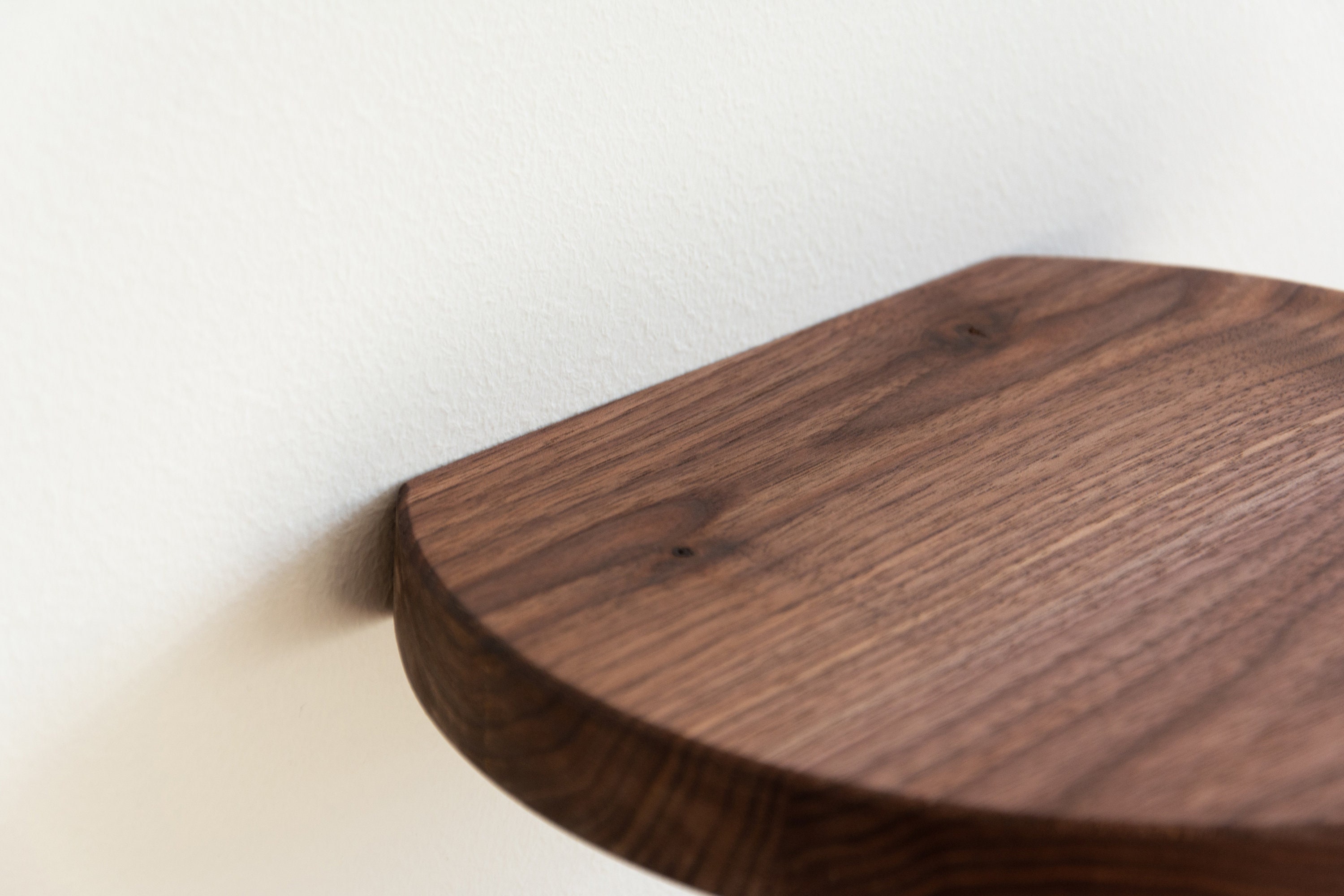Shelf With a Meaning: CUT-OFF CIRCLE, Floating Shelf Made of Oak or ...
