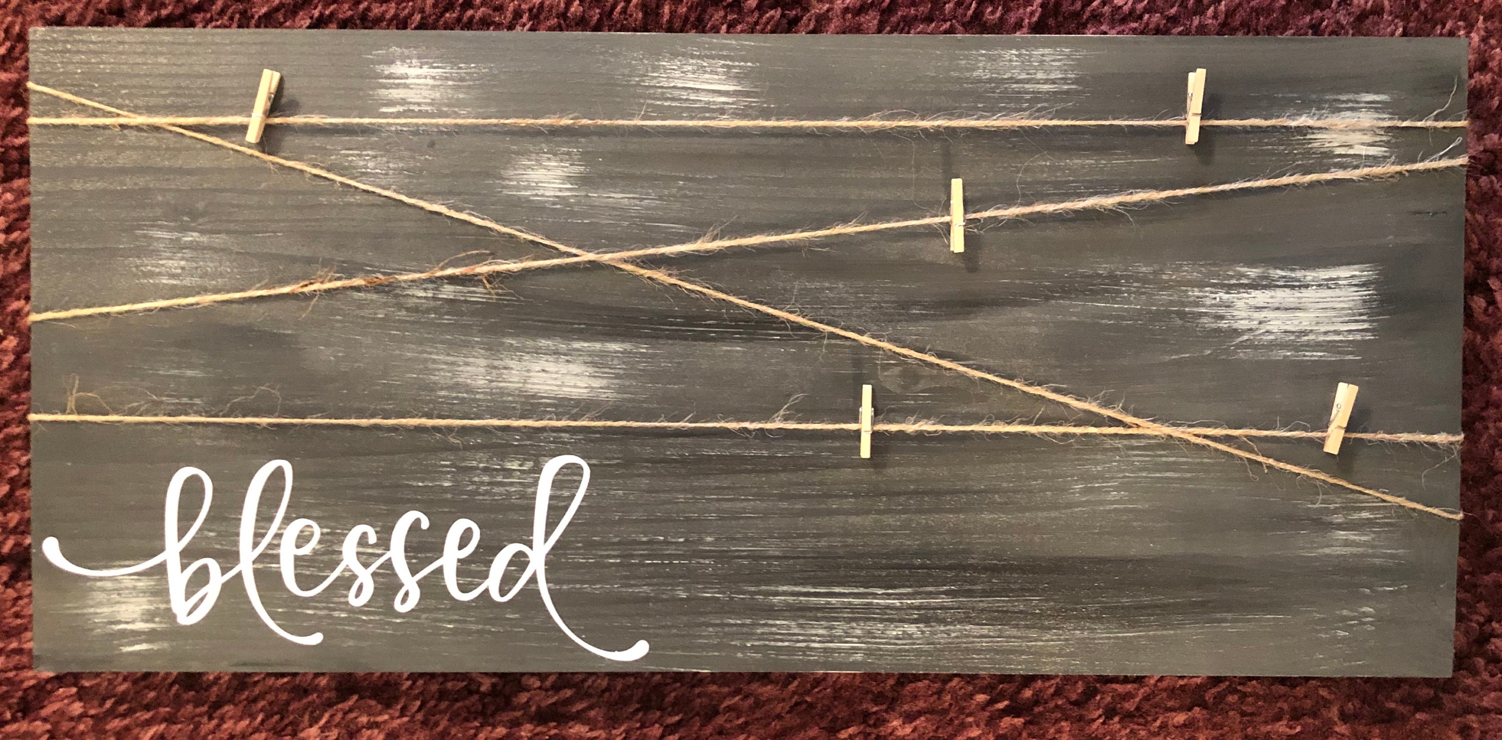 Wooden Photo Memory Board - Etsy