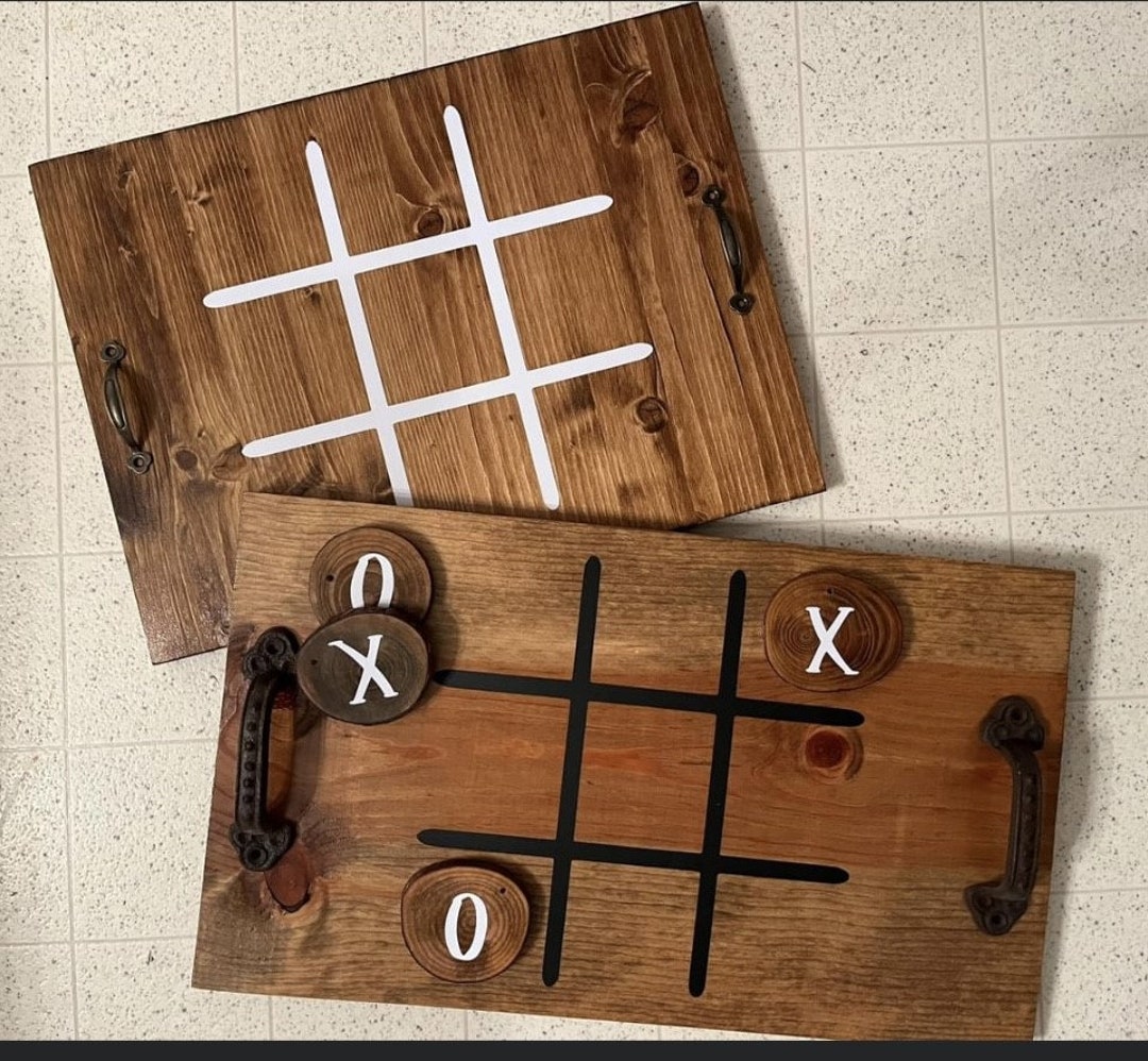 Tic Tac Toe Serving Trays - Etsy