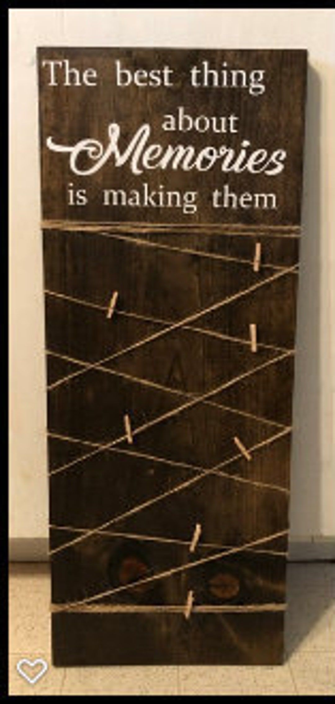 Wooden Photo Memory Board - Etsy