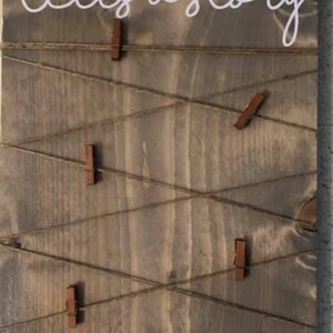 Wooden Photo Memory Board - Etsy